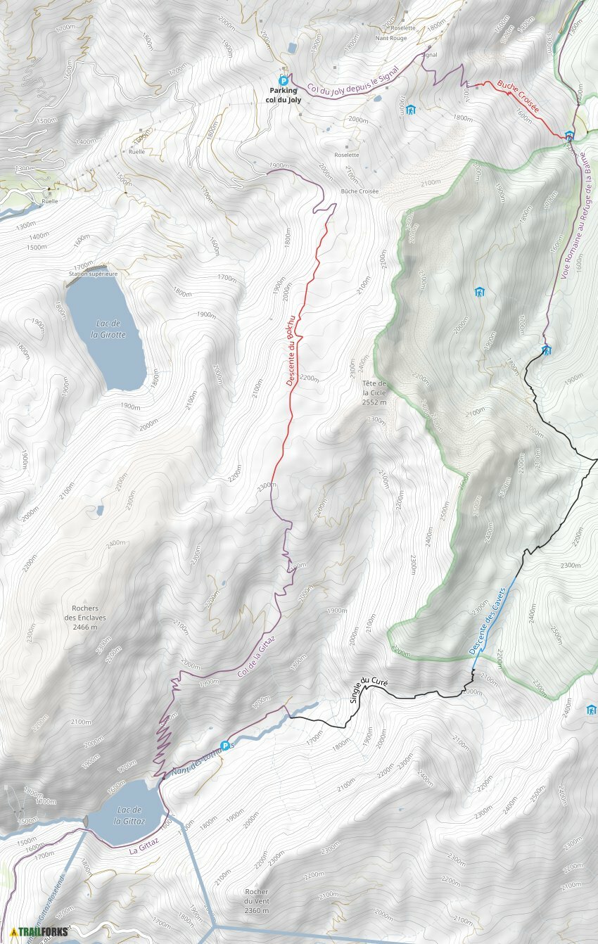 Les Contamines, France Mountain Biking Trails | Trailforks