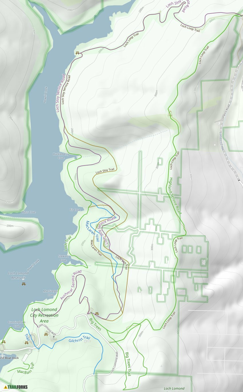 Loch Lomond California Map