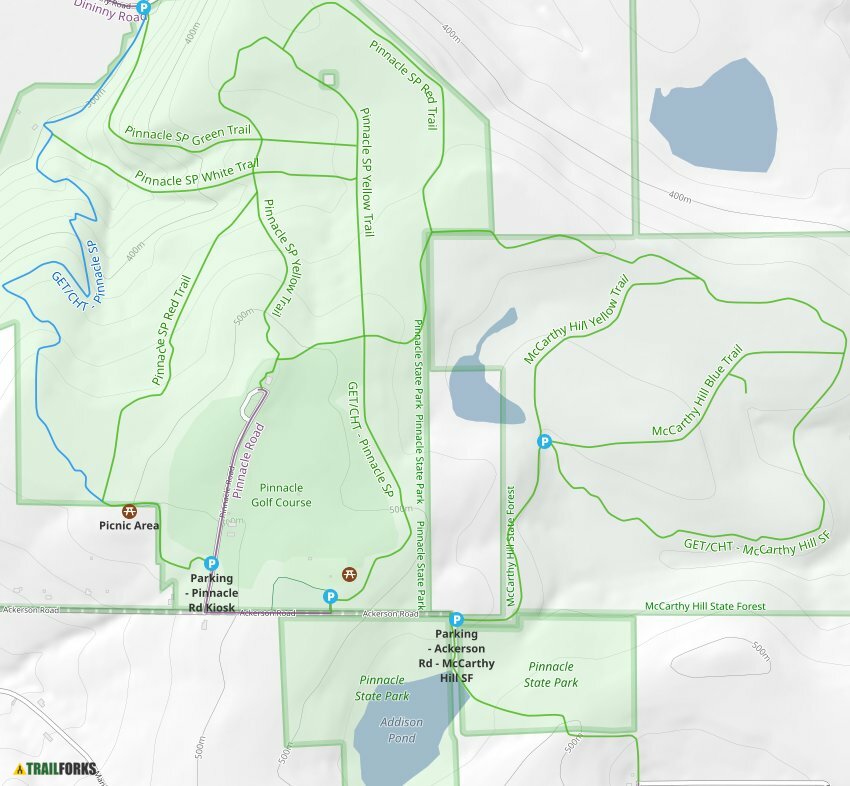 McCarthy Hill State Forest/Pinnacle, Painted Post Hiking Trails ...