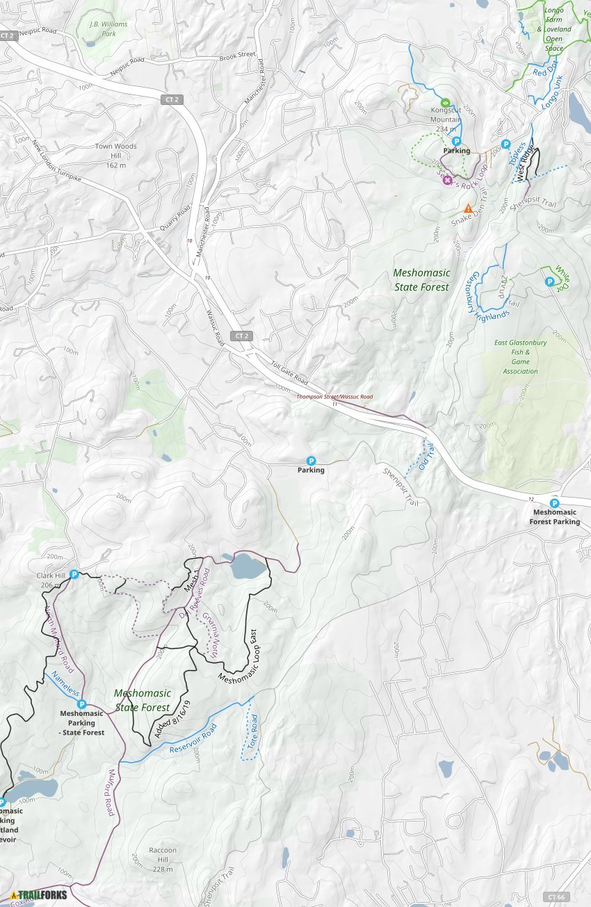 Meshomasic State Forest - Mountain Block Mountain Biking Trails ...
