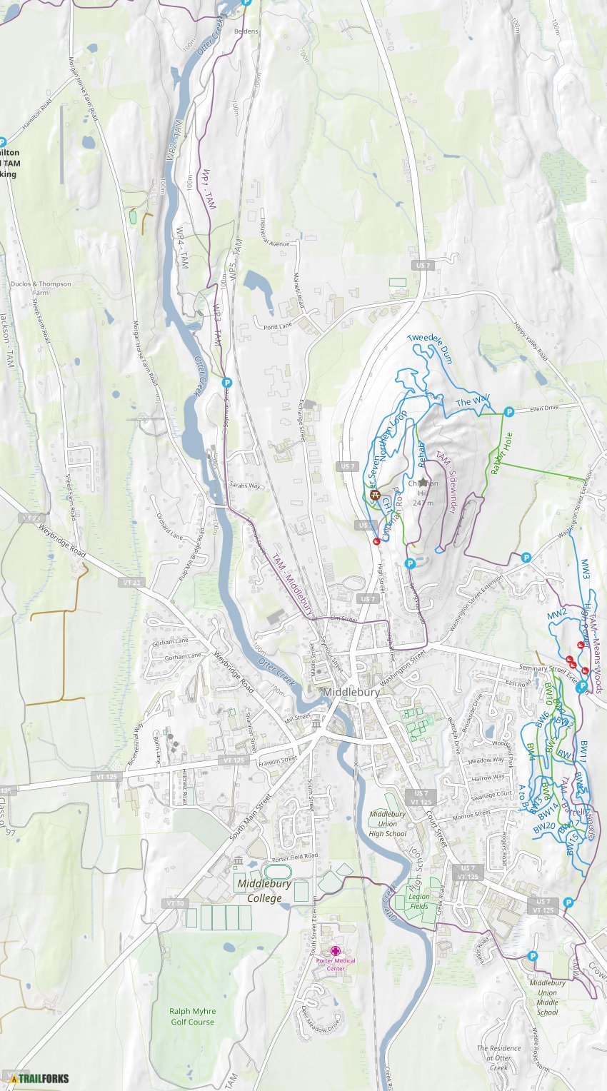 Middlebury, Vermont Mountain Biking Trails | Trailforks