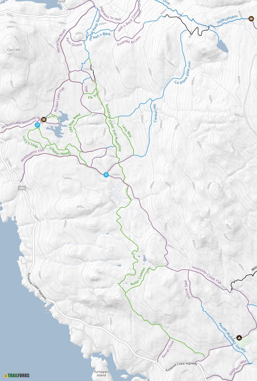 MiddlePoint, Pender Harbour Mountain Biking Trails | Trailforks