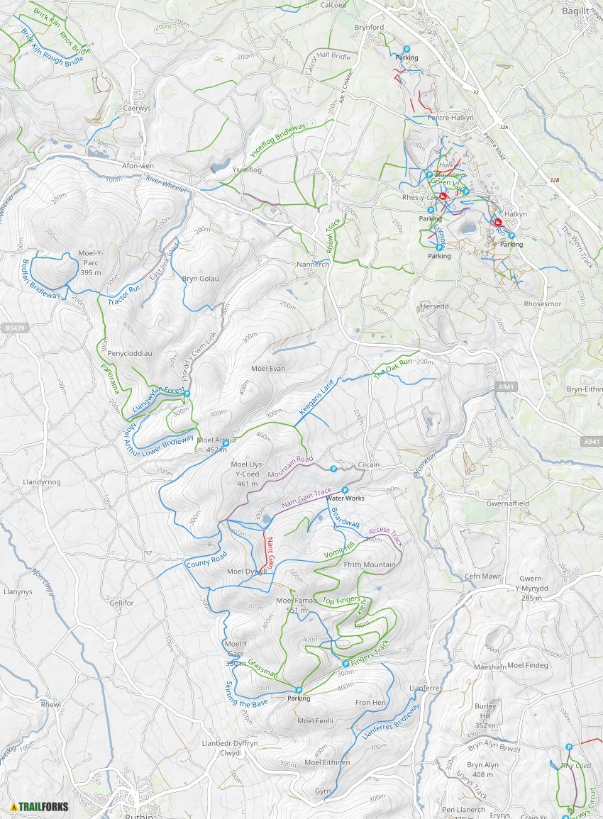Mold, United Kingdom Mountain Biking Trails | Trailforks