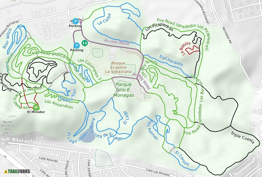 Monagas Tail Network Mountain Biking Trails | Trailforks