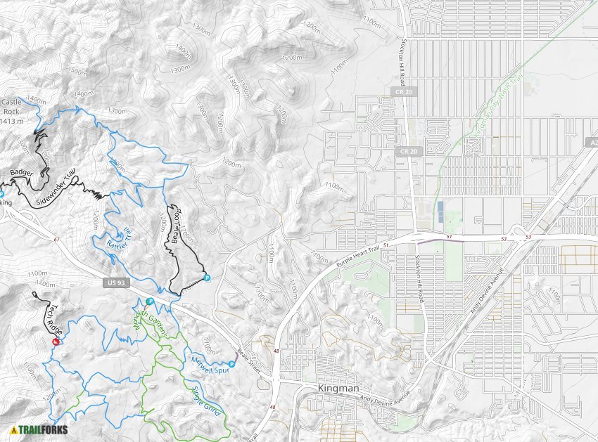 Monolith Gardens, Kingman Mountain Biking Trails | Trailforks