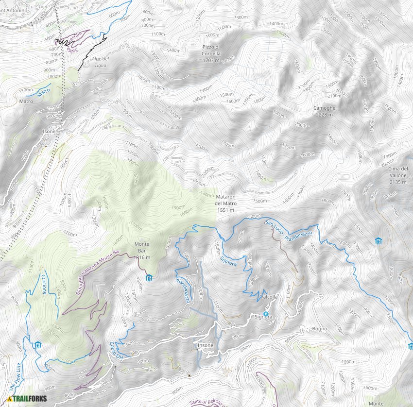 Monte Bar, Lugano Mountain Biking Trails | Trailforks