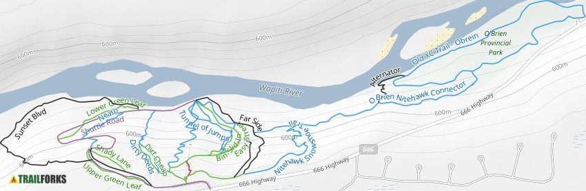 Nitehawk Bike Park Mountain Biking Trails | Trailforks