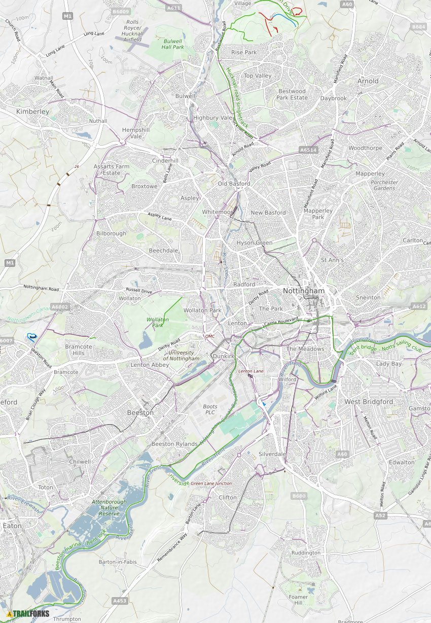 Nottingham, United Kingdom Mountain Biking Trails | Trailforks