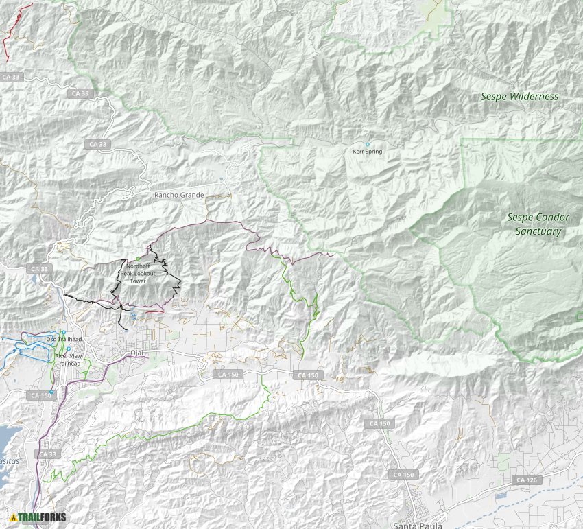 Mapa De Ojai, California