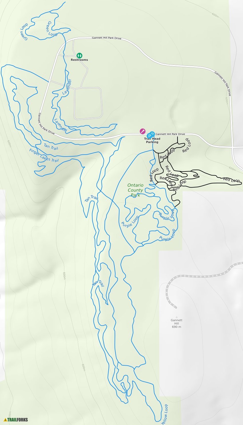 Ontario County Park, Naples Mountain Biking Trails | Trailforks