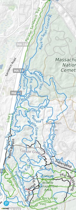 Otis (Falmouth) Mountain Biking Trails | Trailforks