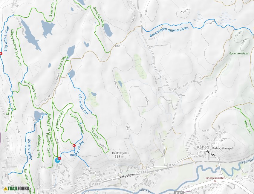 Paradiset, Partille Mountain Biking Trails | Trailforks