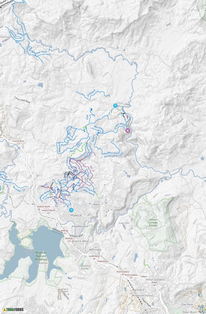 Pietermaritzburg, South Africa Mountain Biking Trails | Trailforks
