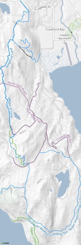 Pilot Point Peninsula, Crawford Bay Mountain Biking Trails | Trailforks
