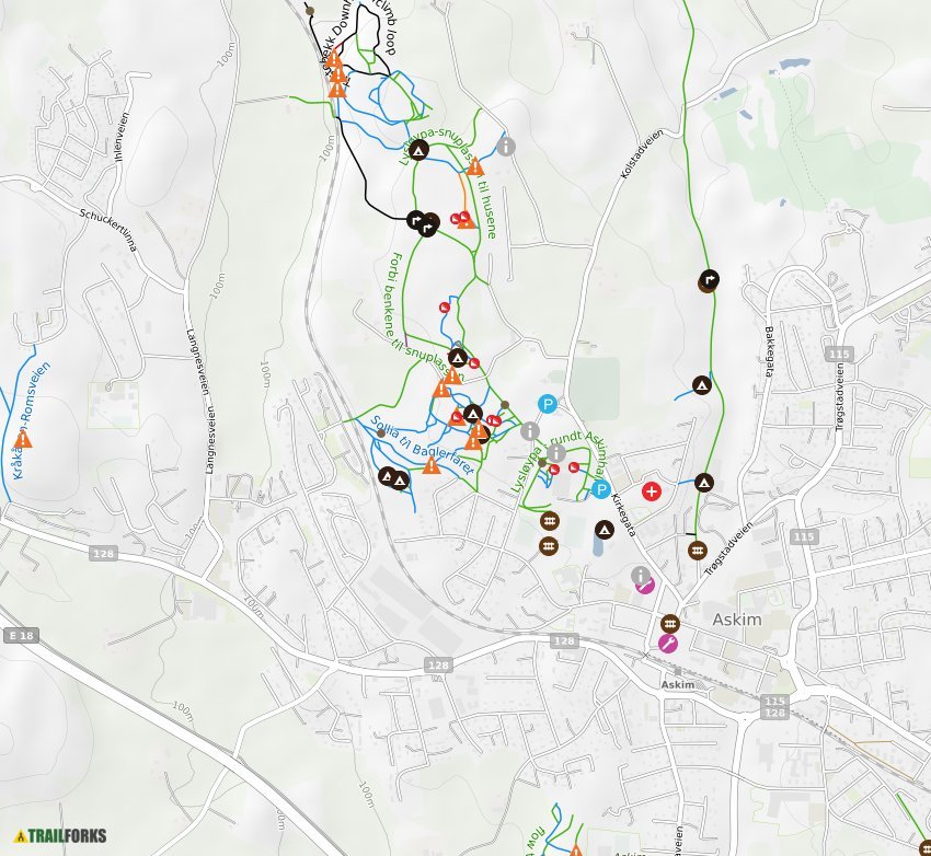 Prestegårdsskogen, Askim Mountain Biking Trails | Trailforks