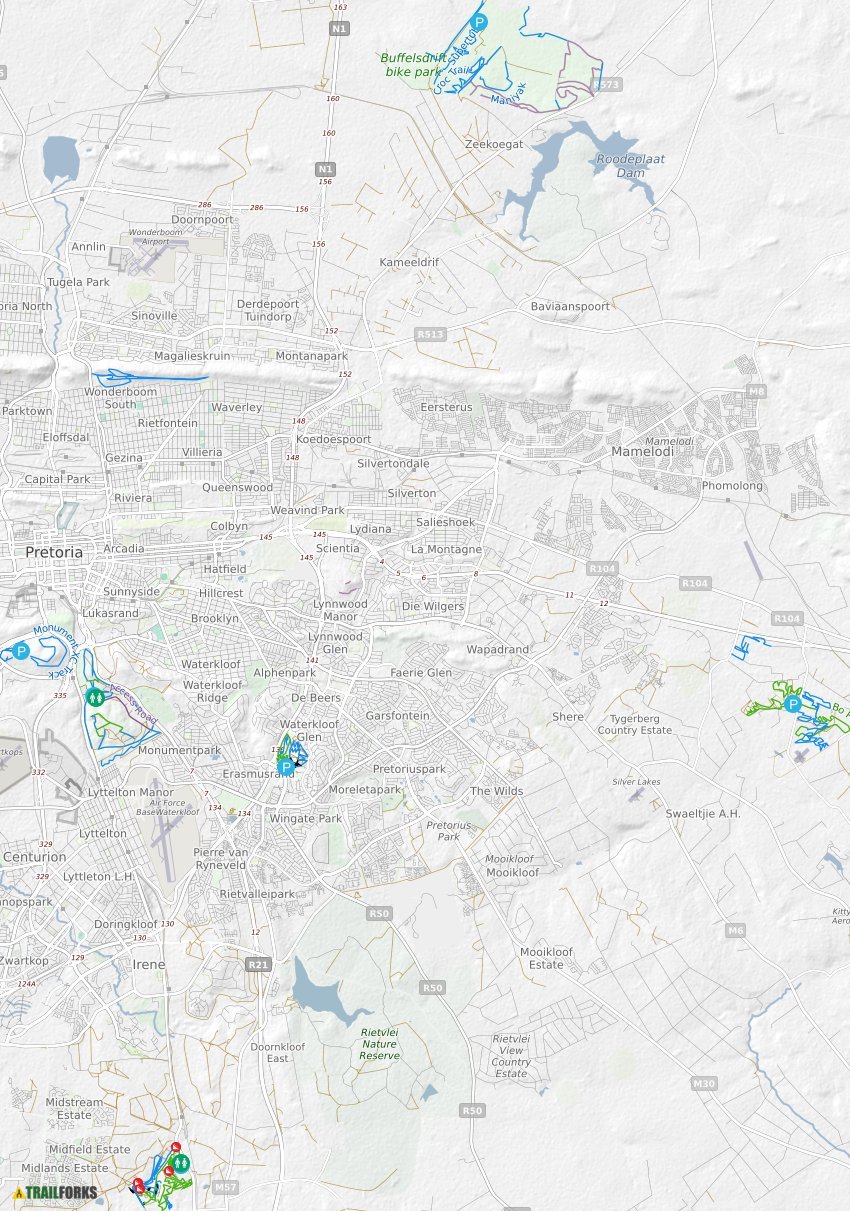 Pretoria, South Africa Mountain Biking Trails | Trailforks