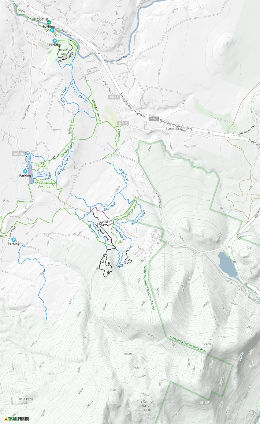 Franconia AREA NEMBA Trail Network Mountain Biking Trails | Trailforks