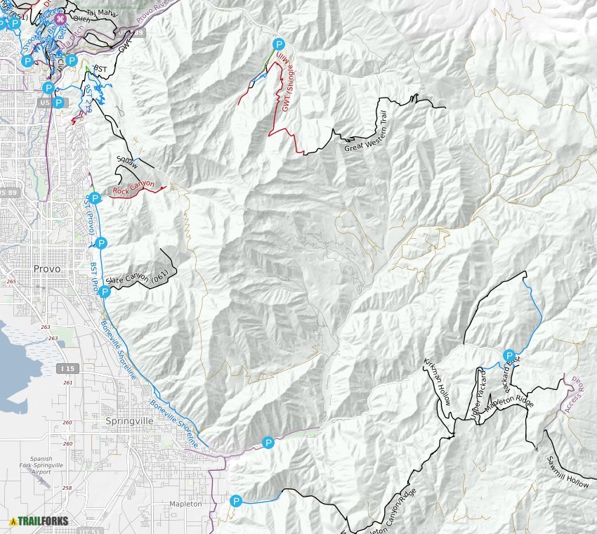 Provo, Utah Mountain Biking Trails | Trailforks