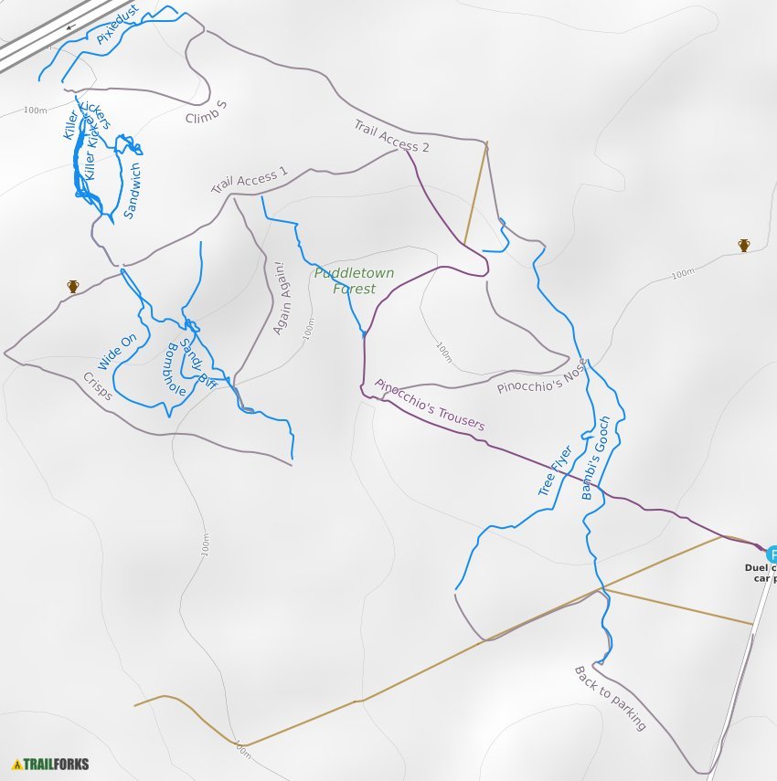 Puddletown Forest Mountain Biking Trails | Trailforks