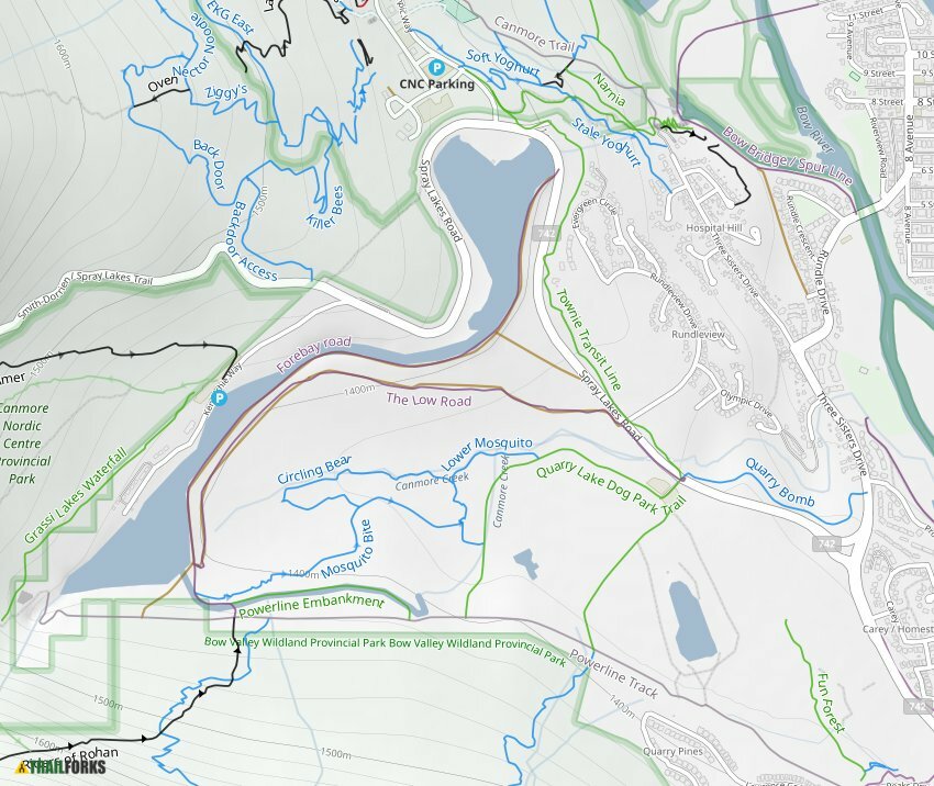 Quarry Lake Trails, Canmore Mountain Biking Trails | Trailforks