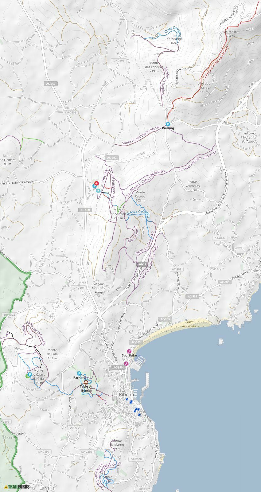 Ribeira, Spain Road Biking Trails | Trailforks