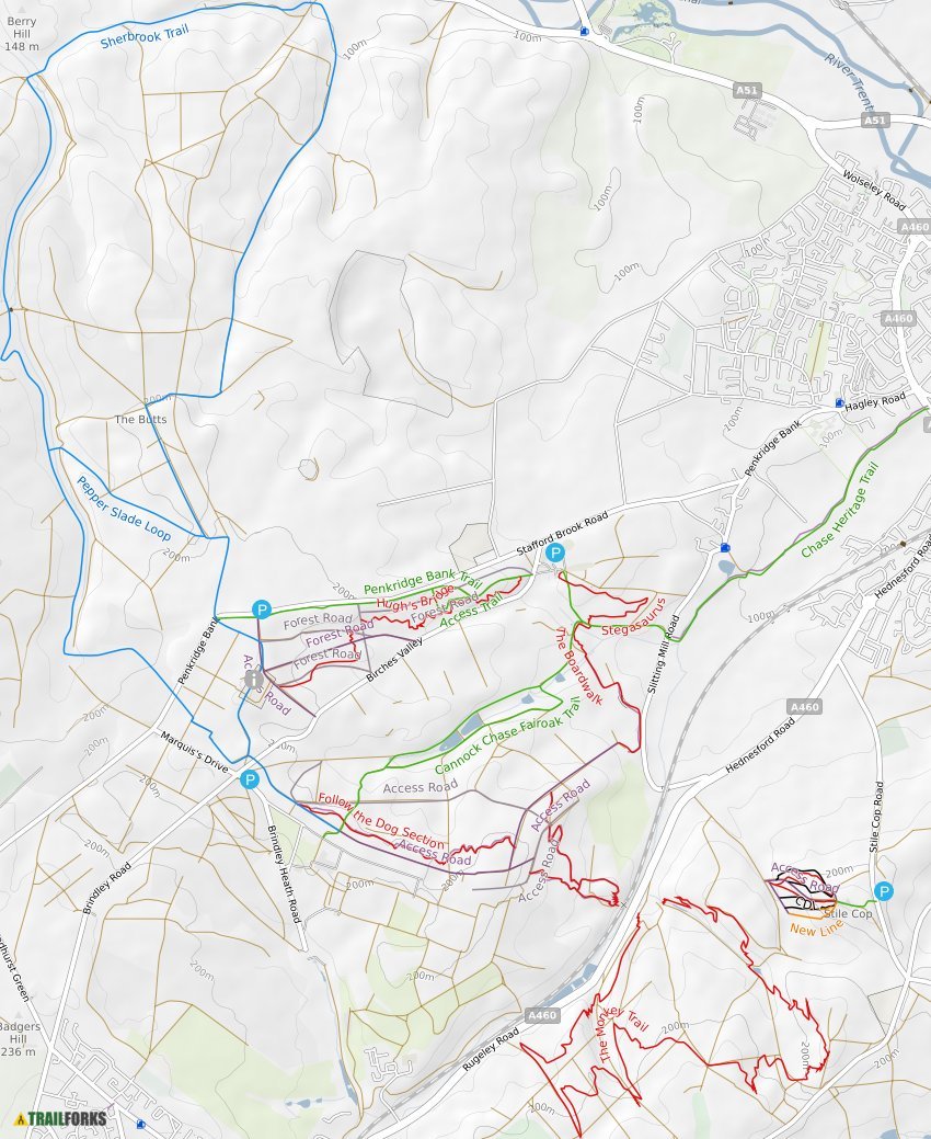 Rugeley, United Kingdom Mountain Biking Trails | Trailforks