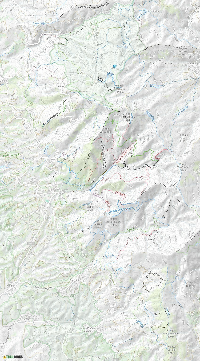 Reggello Secchieta Vallombrosa area Mountain Biking Trails | Trailforks