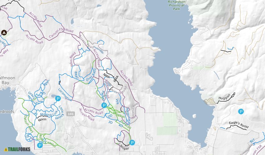 Sechelt, British Columbia Mountain Biking Trails | Trailforks