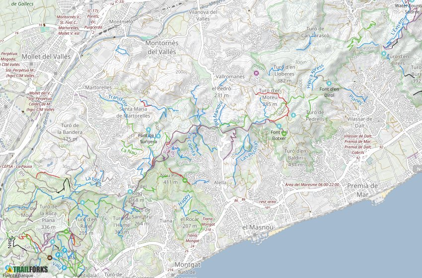 Serralada Marina - Litoral Mountain Biking Trails | Trailforks