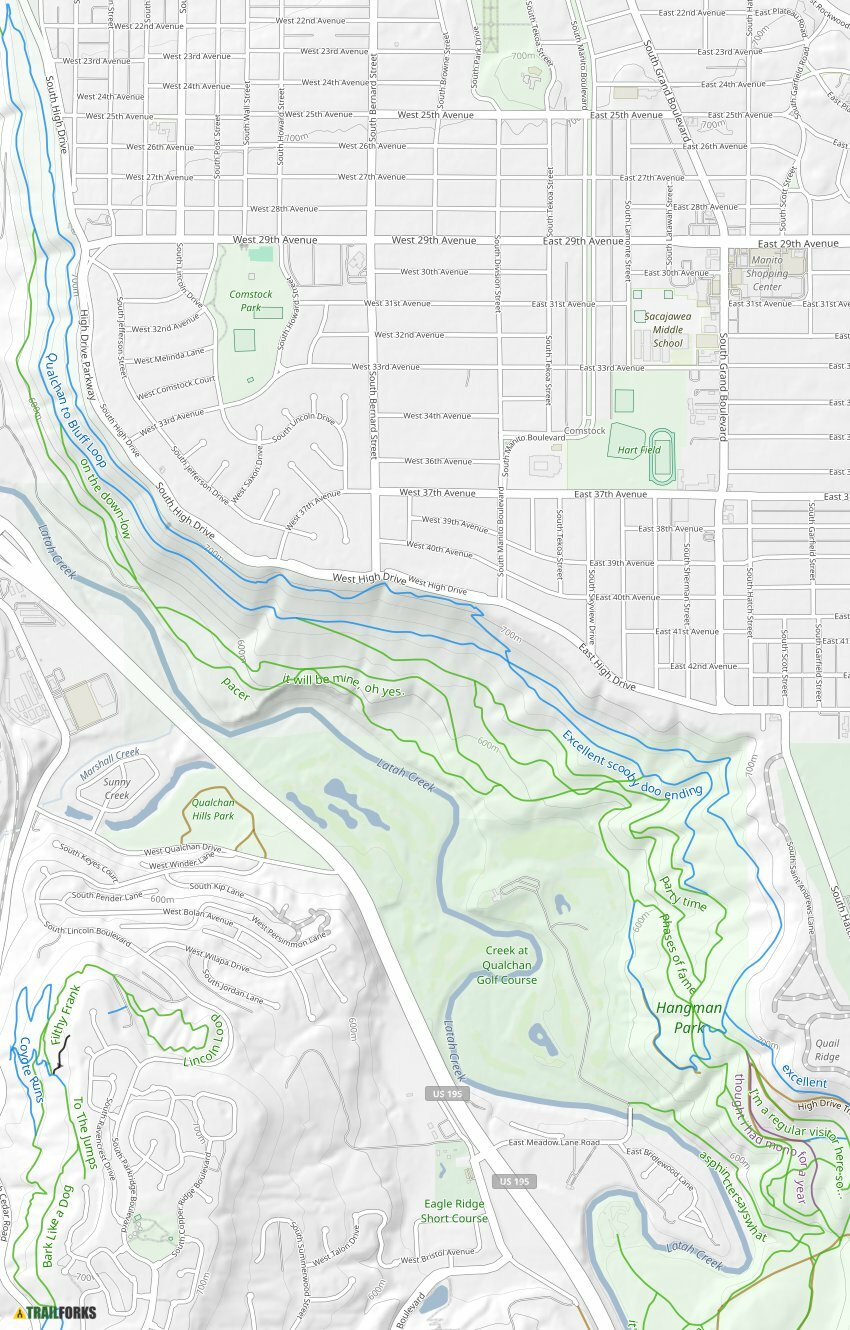 Green Bluff Spokane Map