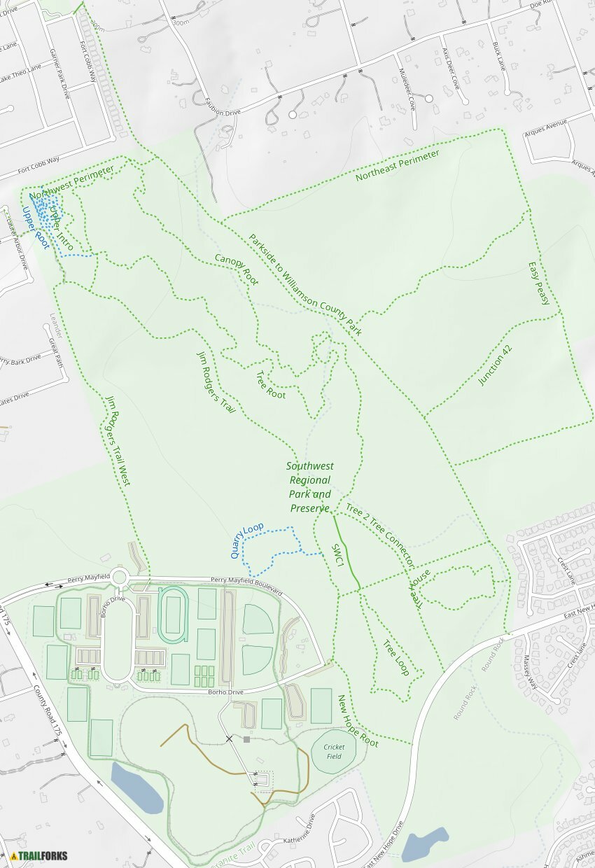 Southwest Williamson County Regional Park, Leander Mountain Biking ...