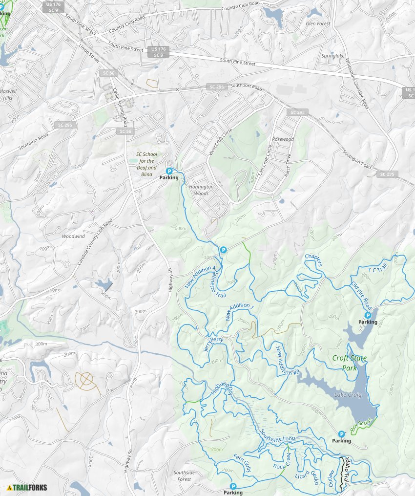 Spartanburg, South Carolina Mountain Biking Trails | Trailforks