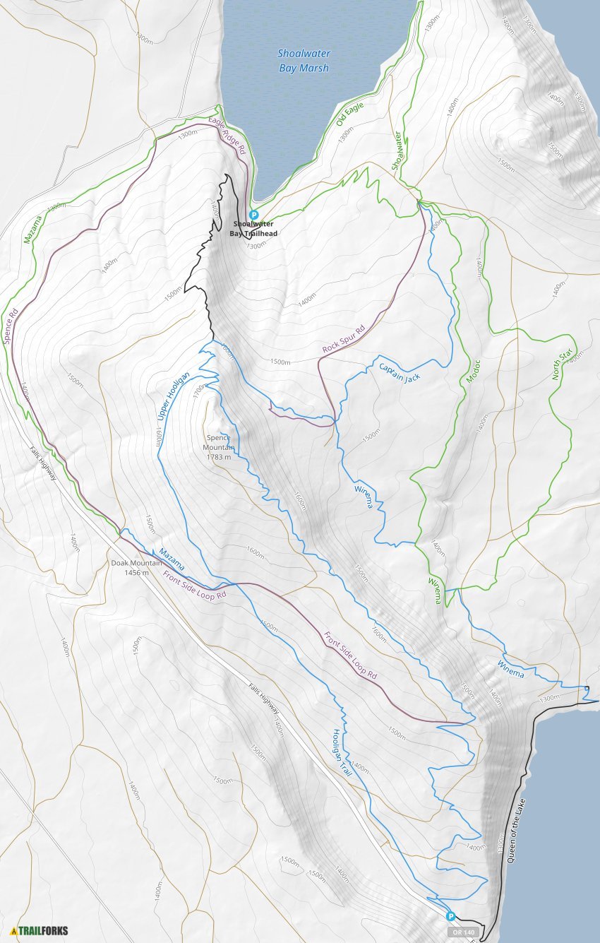 Spence Mountain Biking Trails | Trailforks
