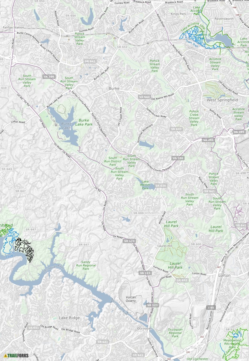 Springfield, Virginia Mountain Biking Trails | Trailforks