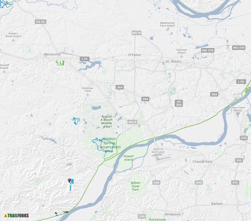 St. Charles, Missouri Mountain Biking Trails | Trailforks