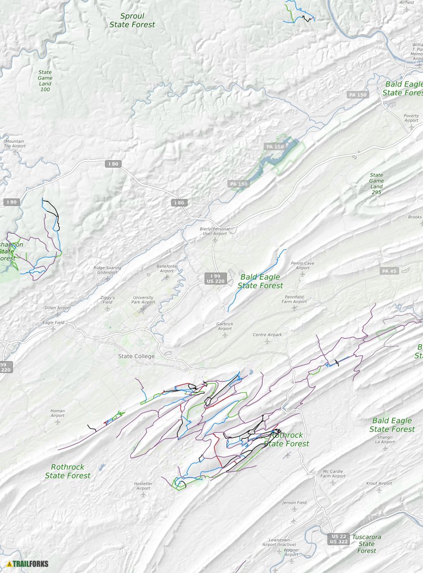 State College, Pennsylvania Mountain Biking Trails | Trailforks