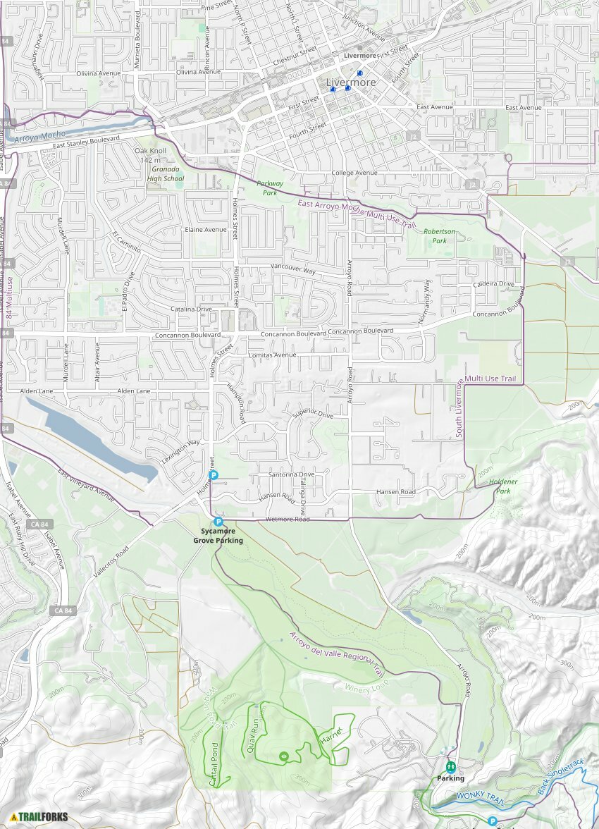 Sycamore Grove Park, Livermore Mountain Biking Trails | Trailforks