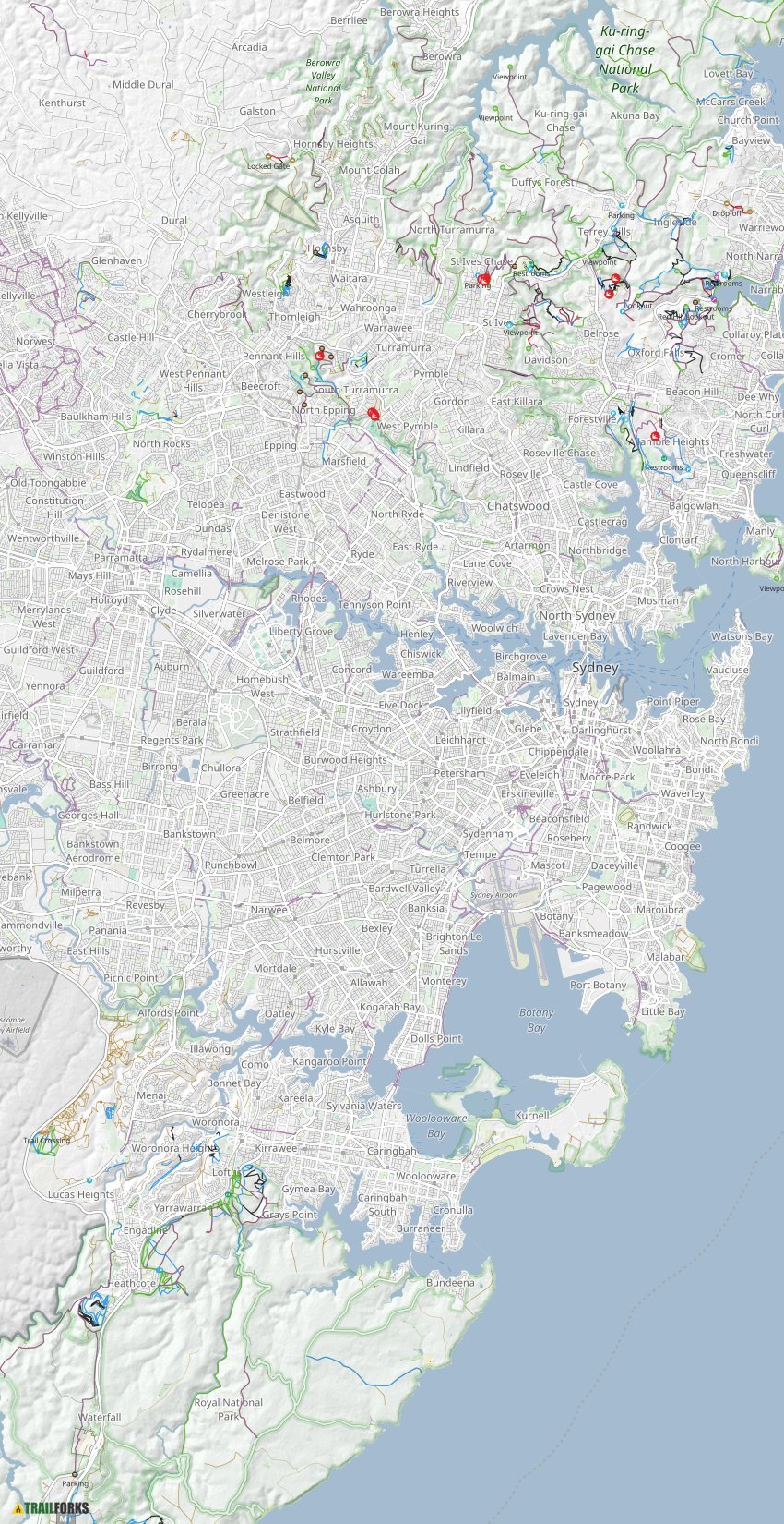 Sydney, Australia Mountain Biking Trails | Trailforks
