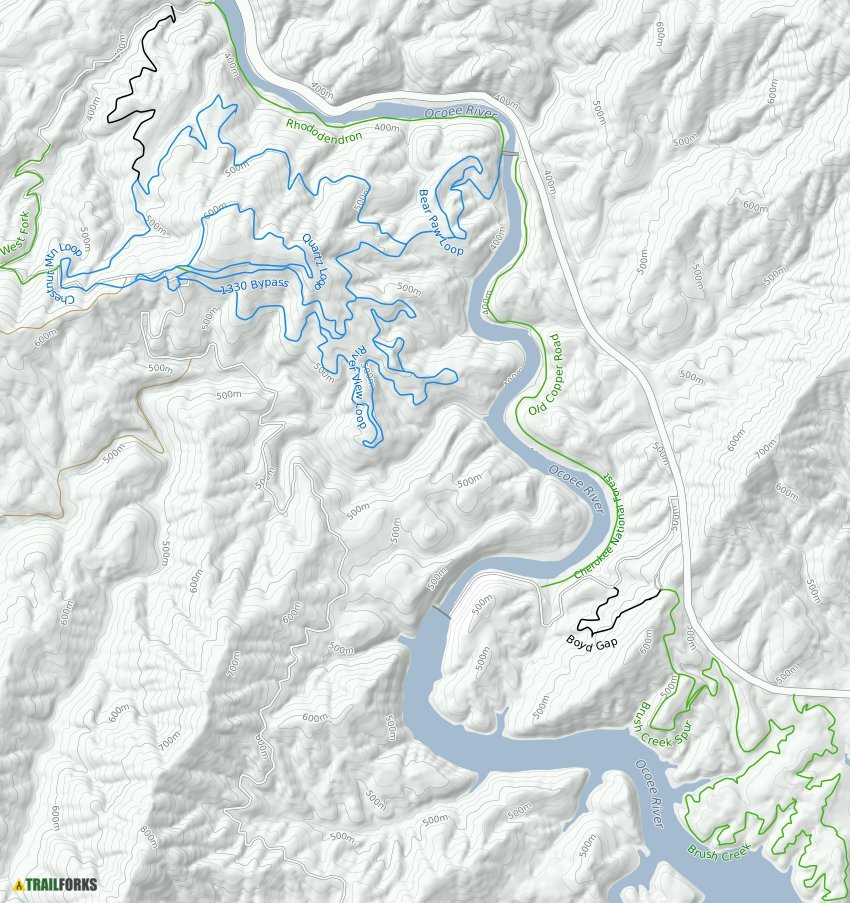 Tanasi Trail System, Ducktown Mountain Biking Trails | Trailforks