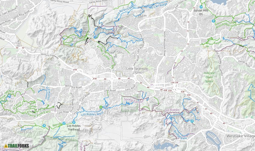 Thousand Oaks, California Mountain Biking Trails | Trailforks
