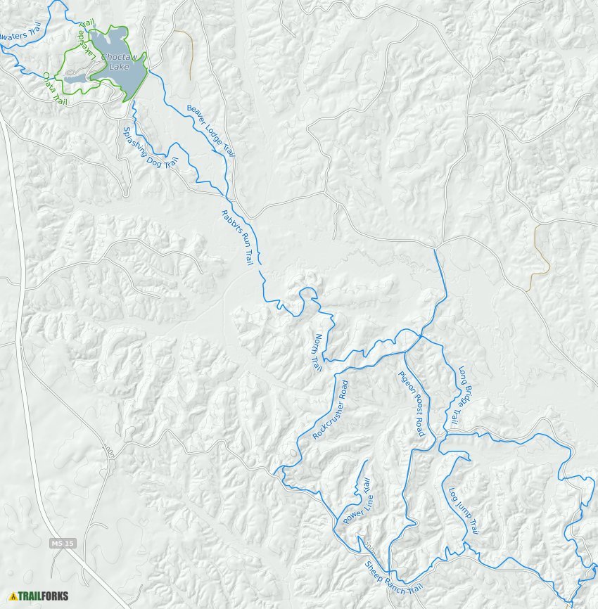 Map Of Tombigbee State Park