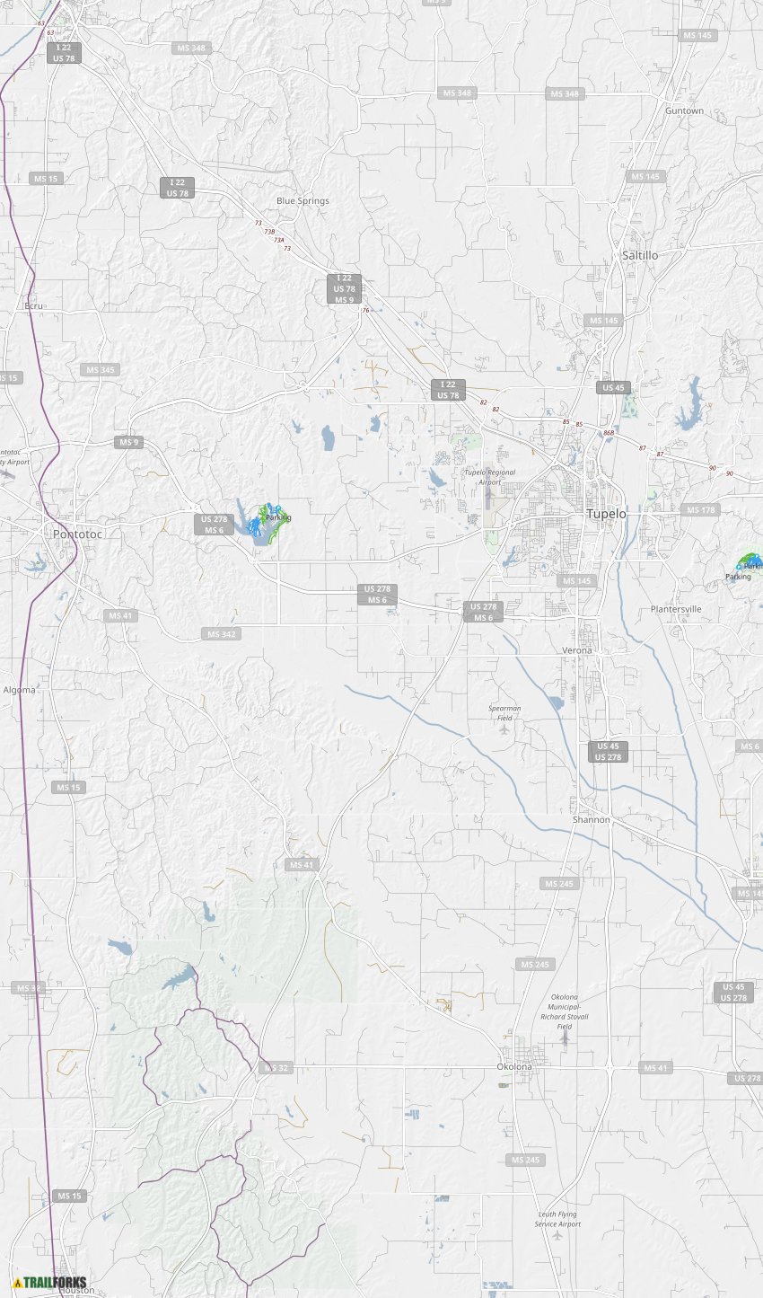 Tupelo, Mississippi Mountain Biking Trails | Trailforks