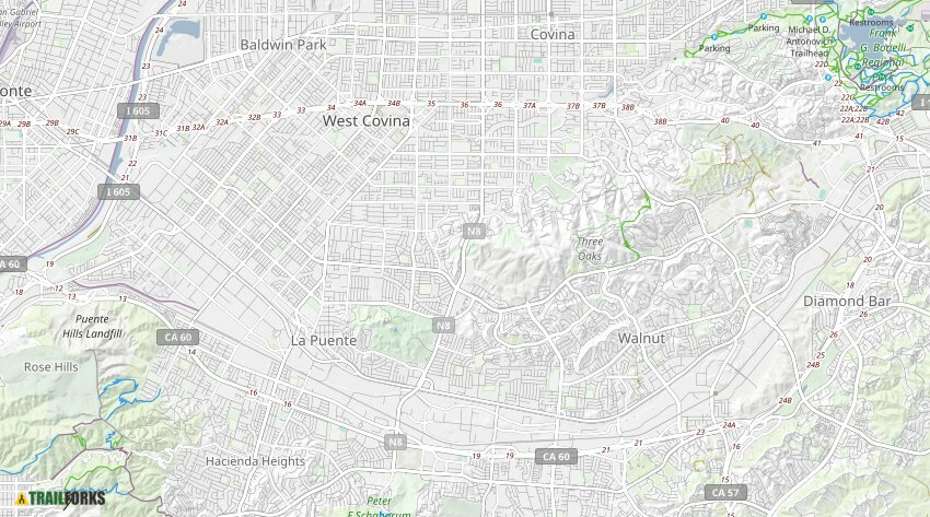 Turnbull Canyon, Whittier Road Biking Trails | Trailforks
