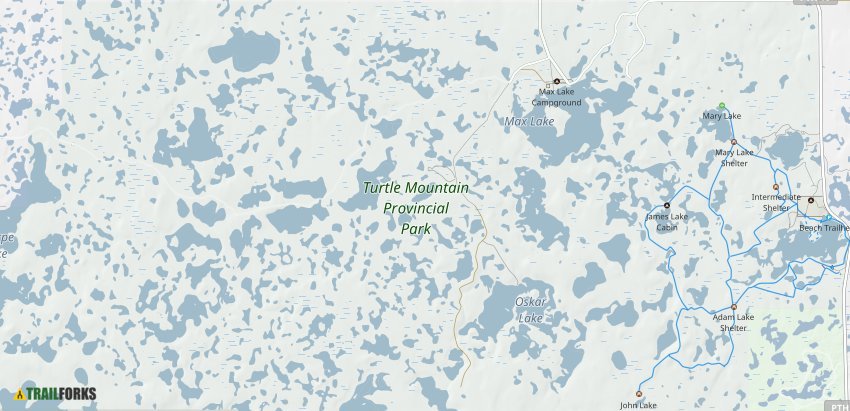 Turtle Mountain Provincial Park, Boissevain Mountain Biking Trails ...