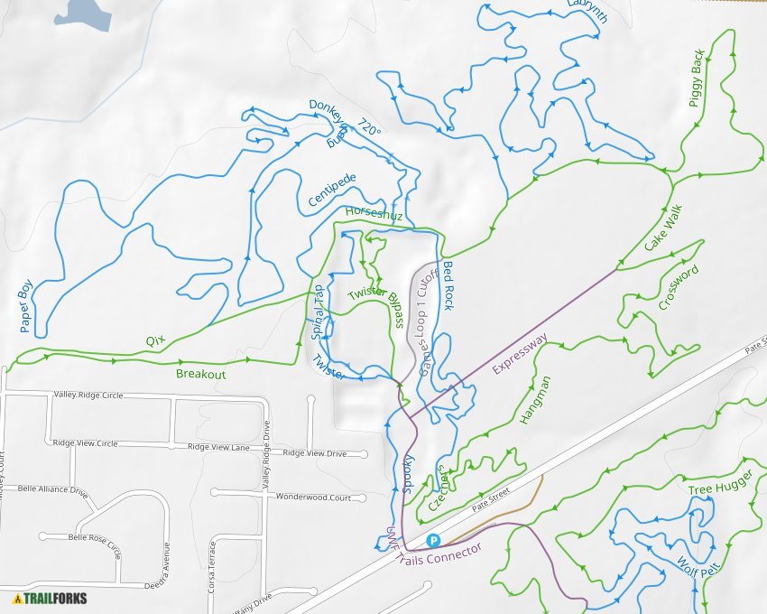 UWF West Campus Trails - North Side, Pensacola Mountain Biking Trails ...