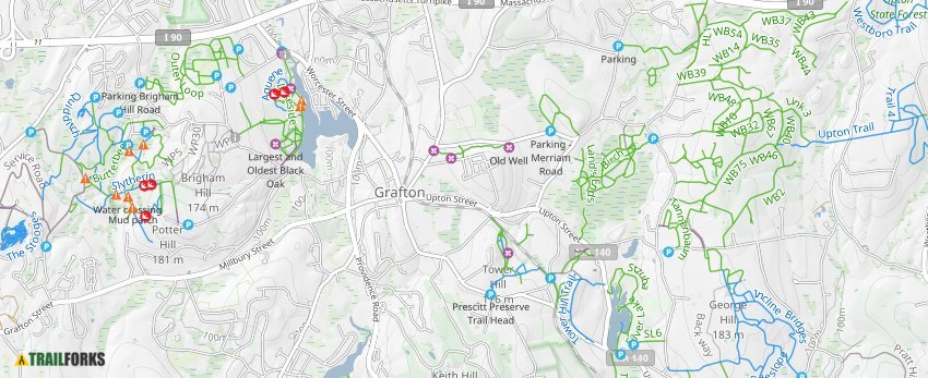 Warren Brook Watershed Mountain Biking Trails | Trailforks