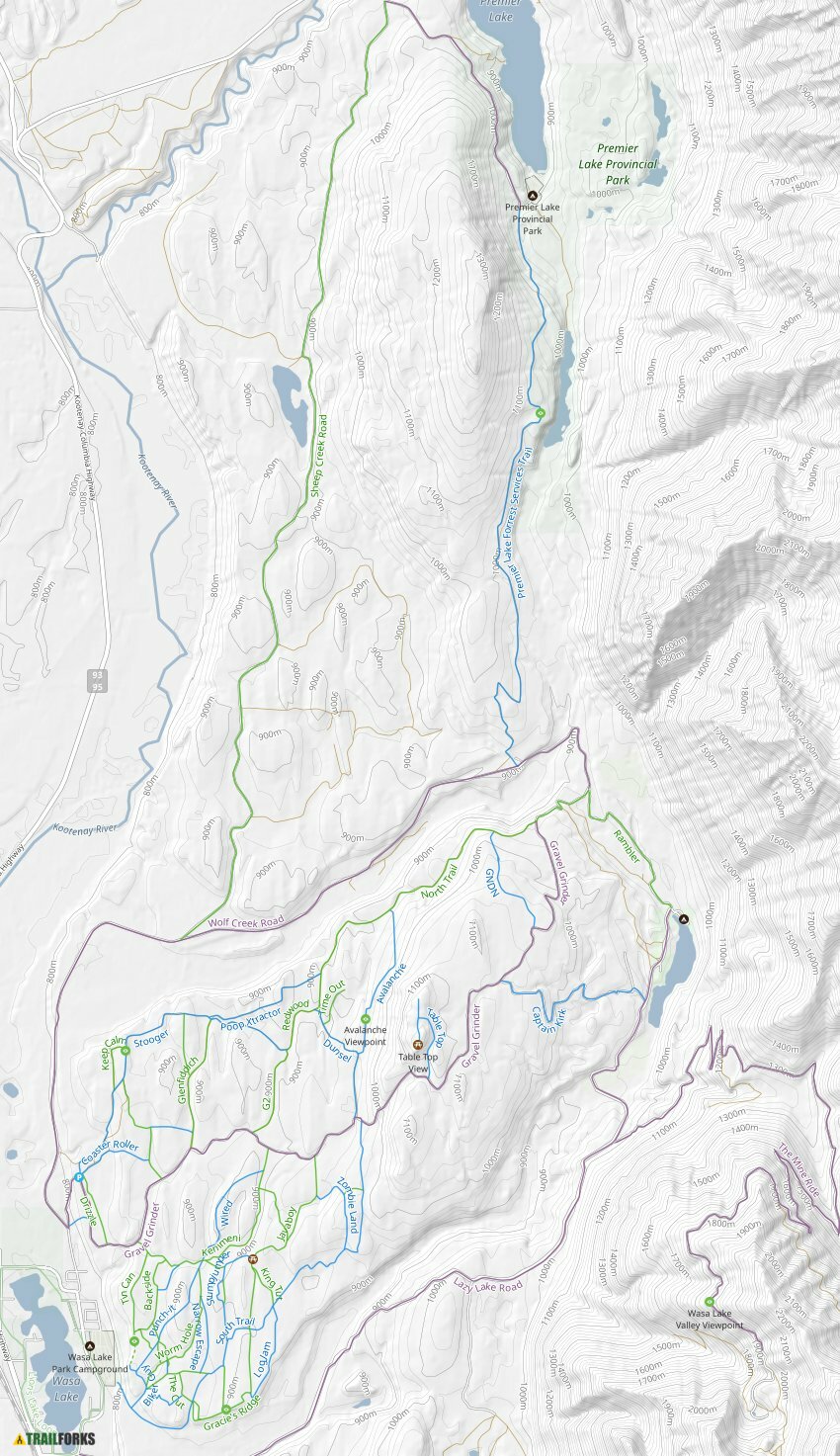 Wasa, British Columbia Mountain Biking Trails | Trailforks