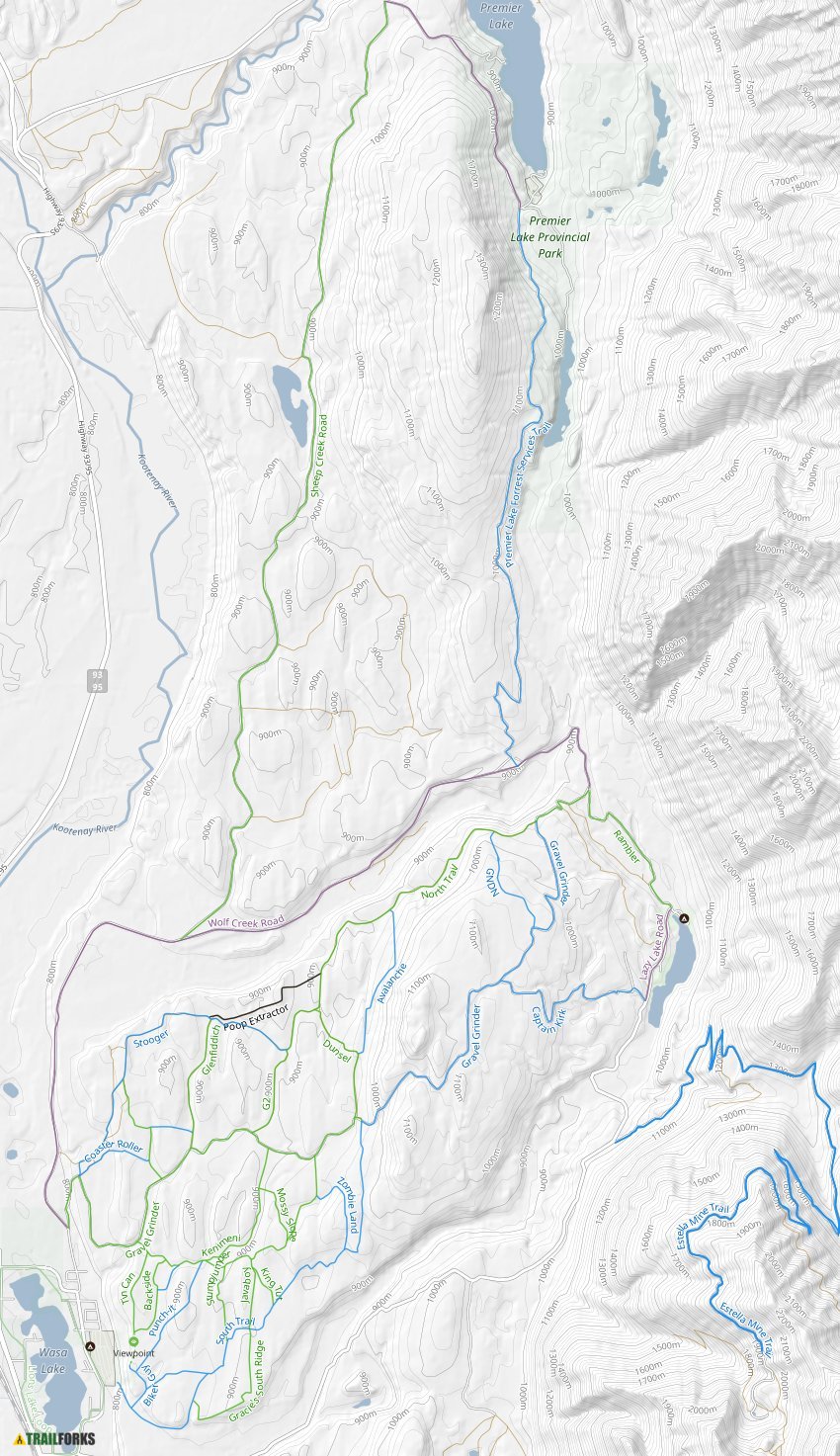 Wasa Crown Land, Wasa Mountain Biking Trails | Trailforks