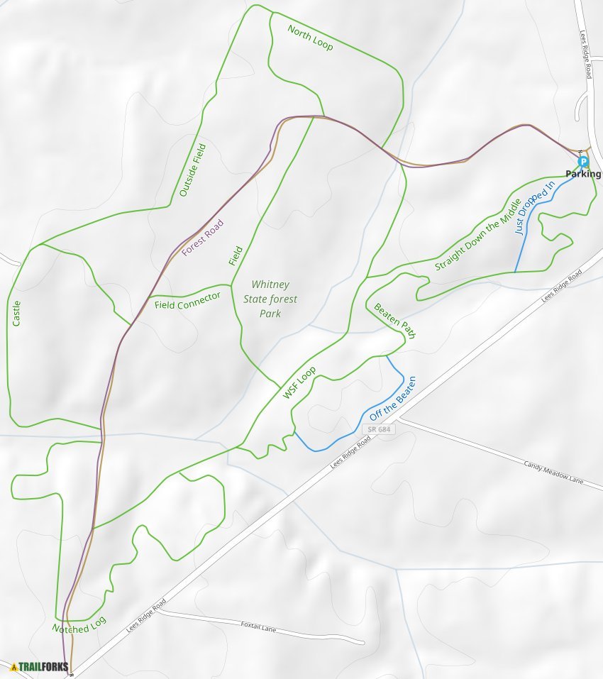 Whitney State Forest, Warrenton Mountain Biking Trails | Trailforks