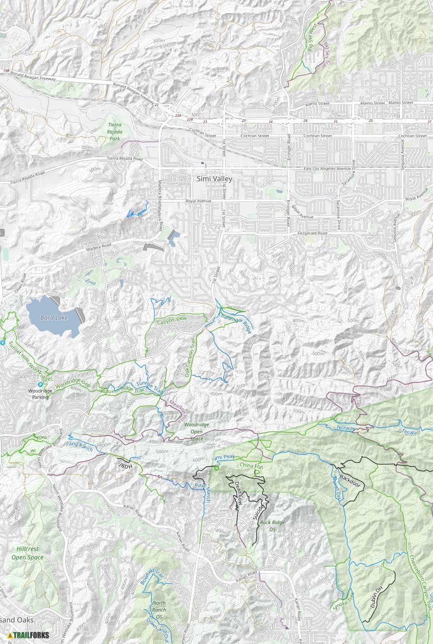 Wood Ranch/Lang Ranch Mountain Biking Trails | Trailforks